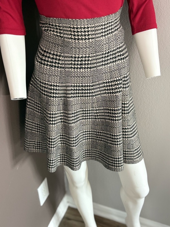 Max Studio | Skirts | Max Studio Black White Plaid Circle Skirt | Poshmark